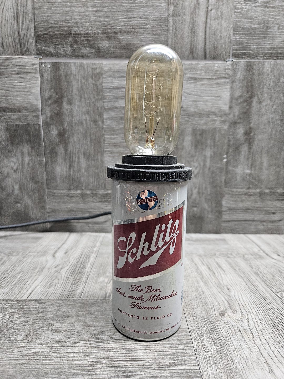 Vintage Schlitz Beer Can Lamp Etsy