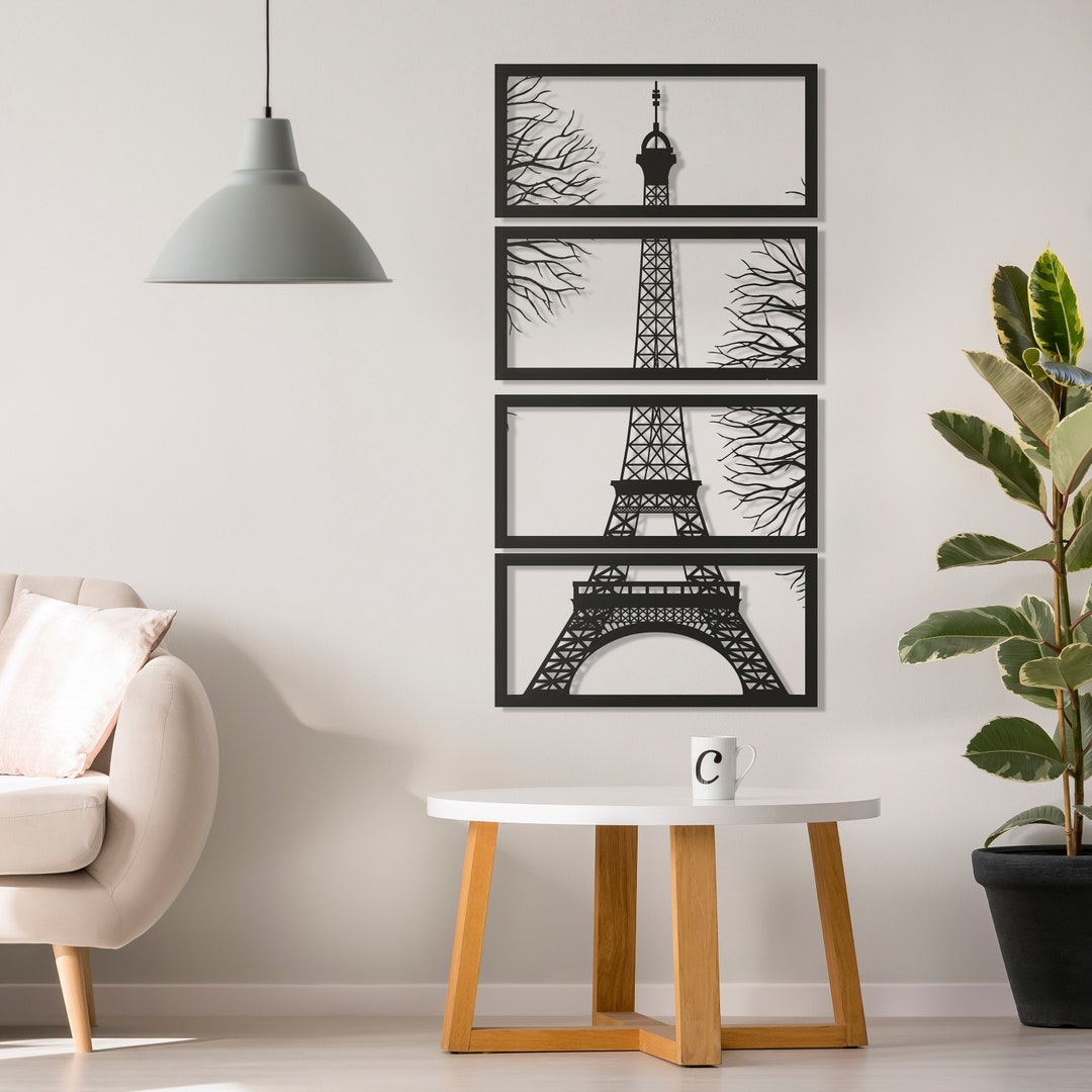 Eiffel Tower Wood Wall Art, Wood Wall Decor, Wall Hangings, Wood Wall ...