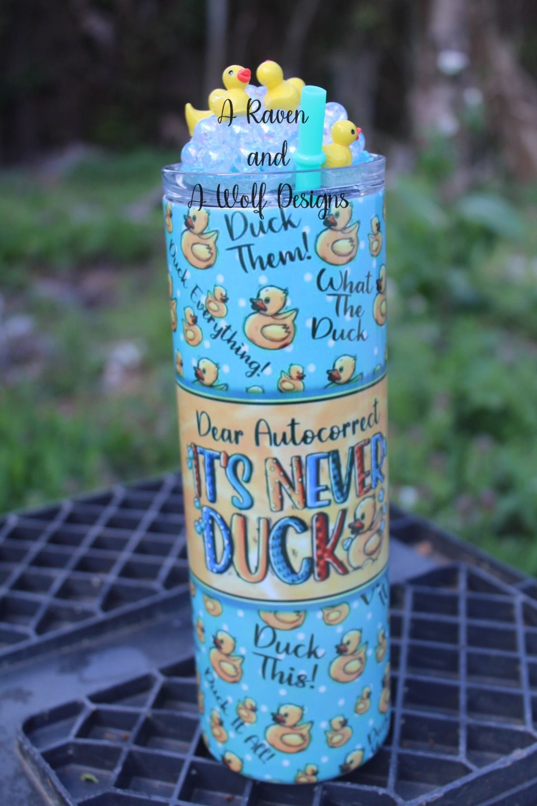 3d Topper With Dear Autocorrect Its Never DUCK - Etsy