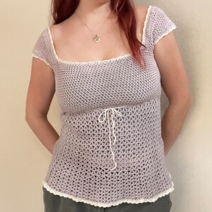 Babydoll Top Crochet PDF Pattern - Etsy UK