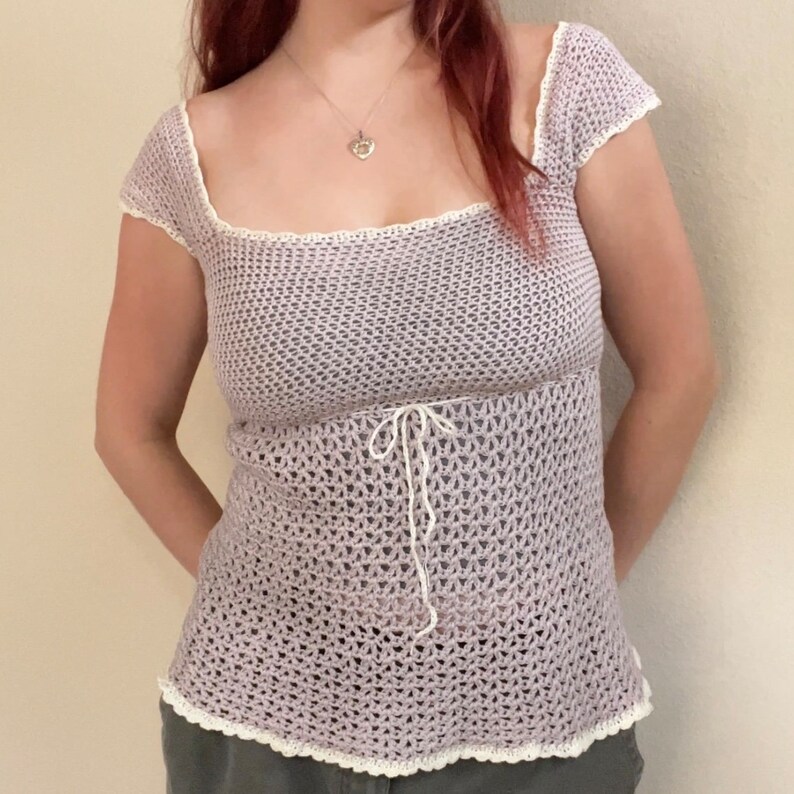 Babydoll Top Crochet PDF Pattern - Etsy UK