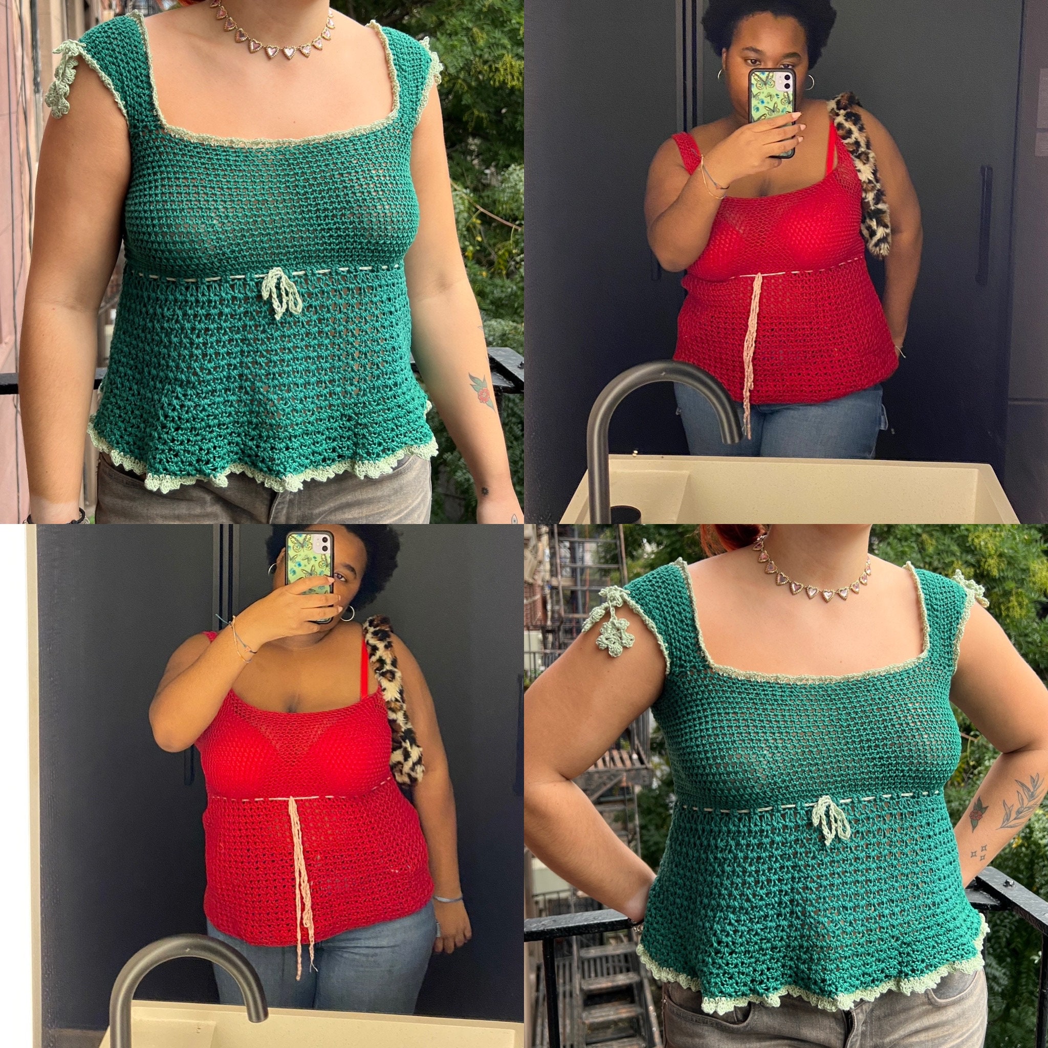 Babydoll Top Crochet PDF Pattern - Etsy UK