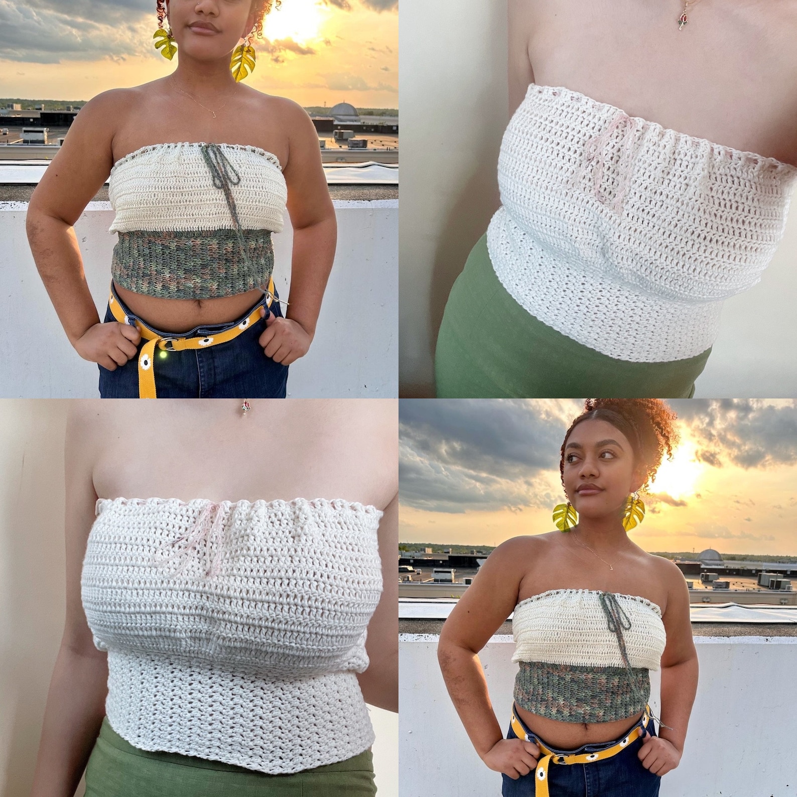 Ella Top Crochet PDF Pattern Milkmaid Top - Etsy