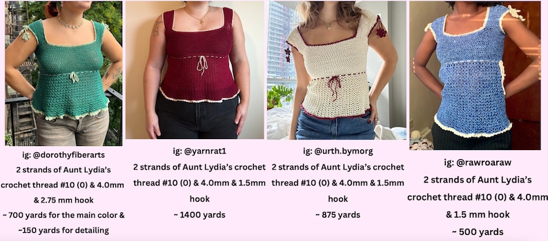 Babydoll Top Crochet PDF Pattern - Etsy UK