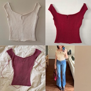 June Bug Top- Knit Raglan PDF Pattern - Etsy