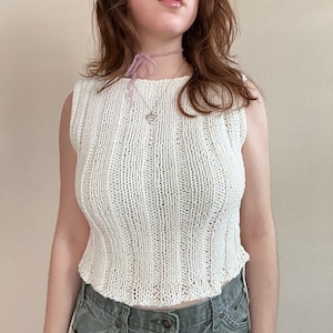 Tuesday Top- PDF Beginner Knitting Pattern- Ribbed Knit - Etsy