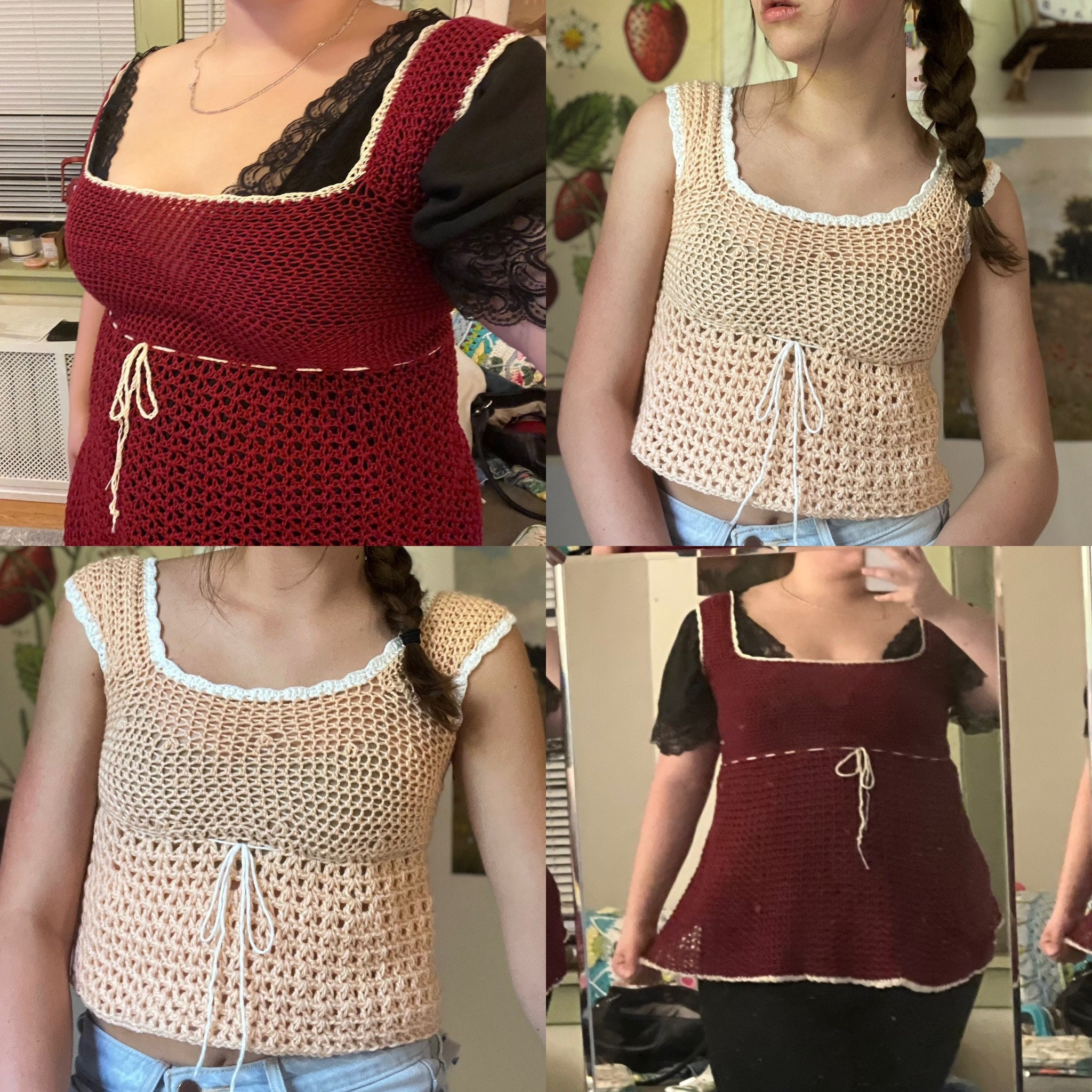 Babydoll Top Crochet PDF Pattern - Etsy UK
