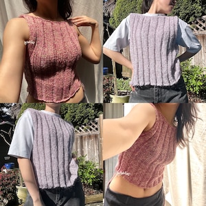 Tuesday Top- PDF Beginner Knitting Pattern- Ribbed Knit - Etsy