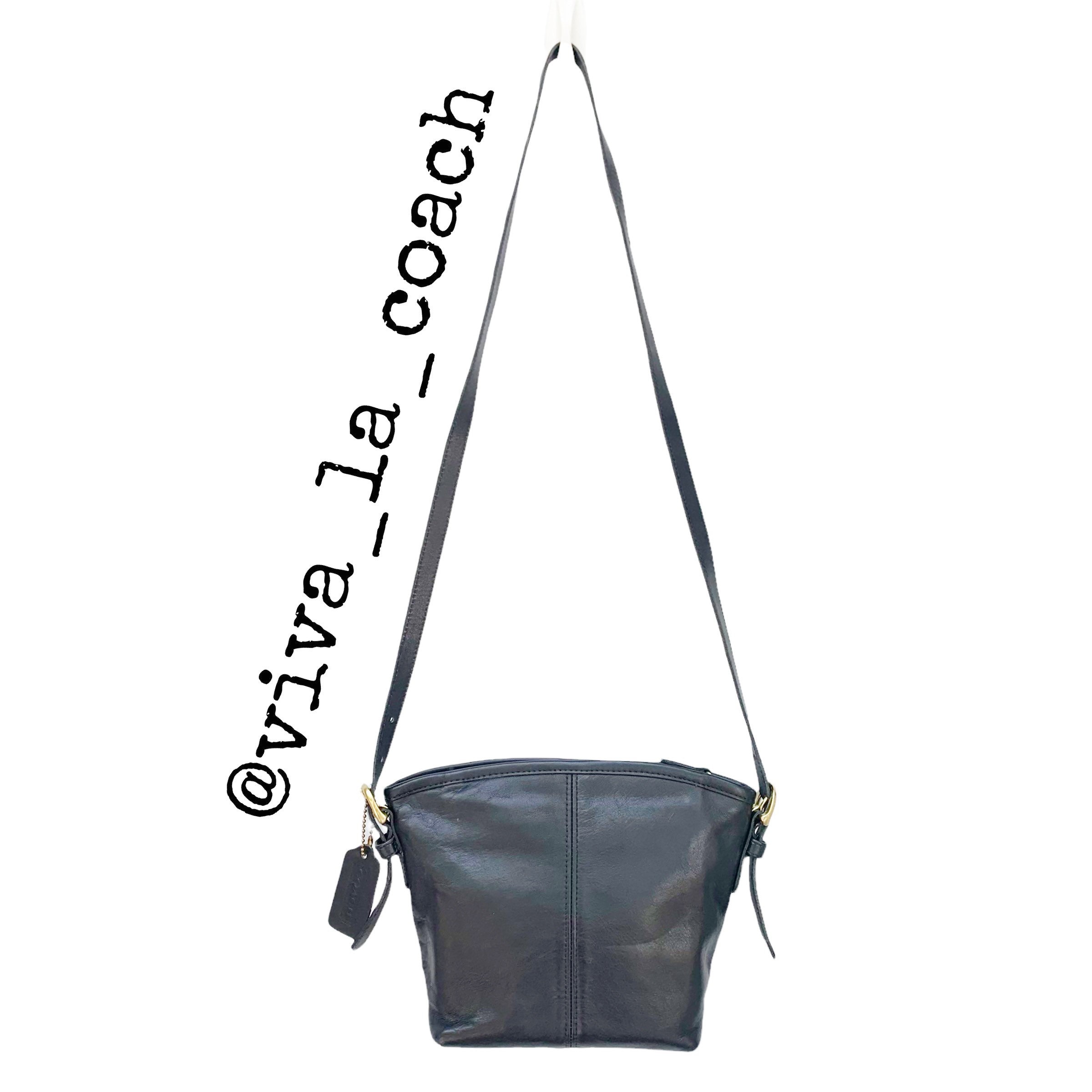 Vintage Coach Black Leather Crossbody Bag 4107 United States Small Soho ...