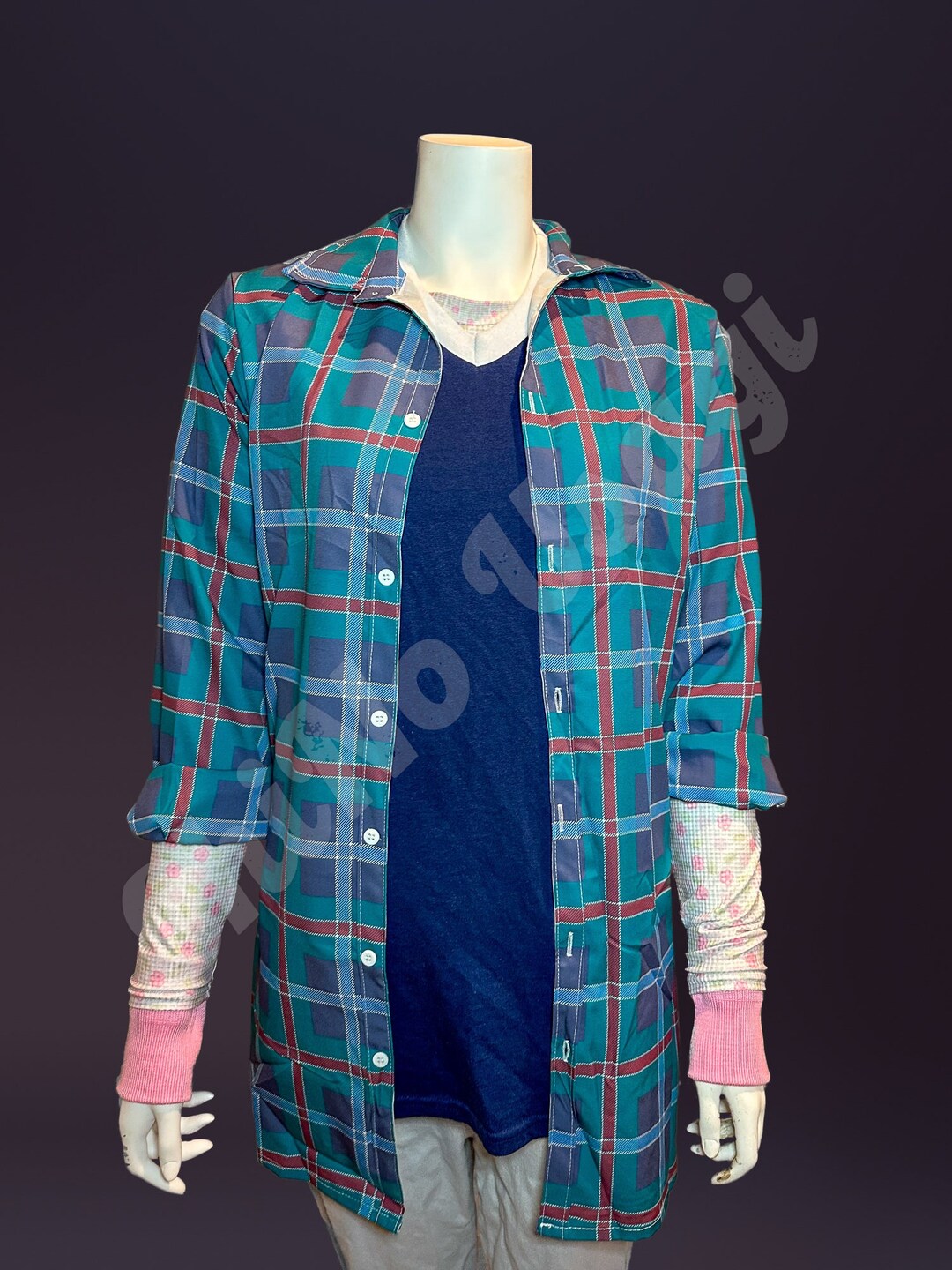 Stranger Things 'hero' Plaid Cosplay Shirt PLAID - Etsy