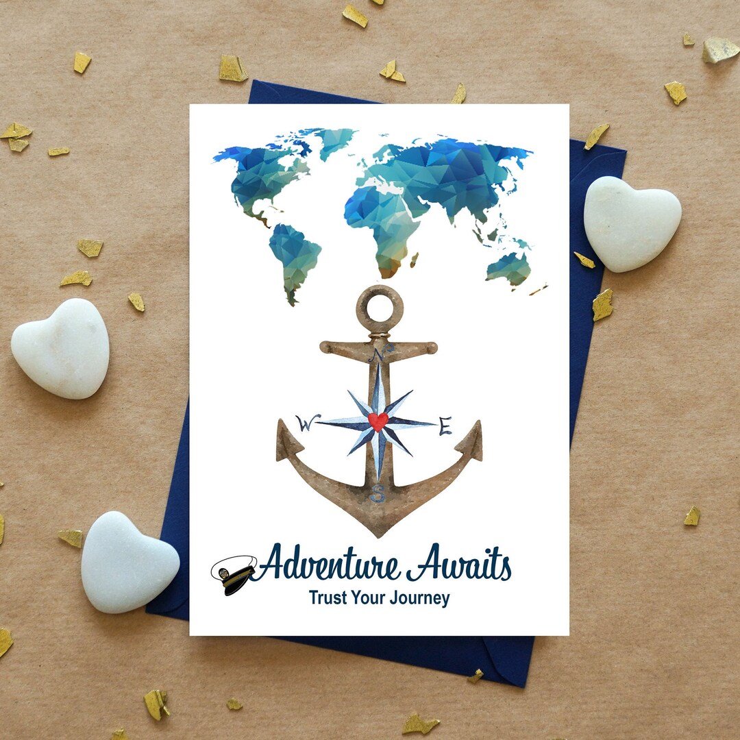 Adventure Awaits Officer Greeting Card, OCS Graduation Card, Naval ...