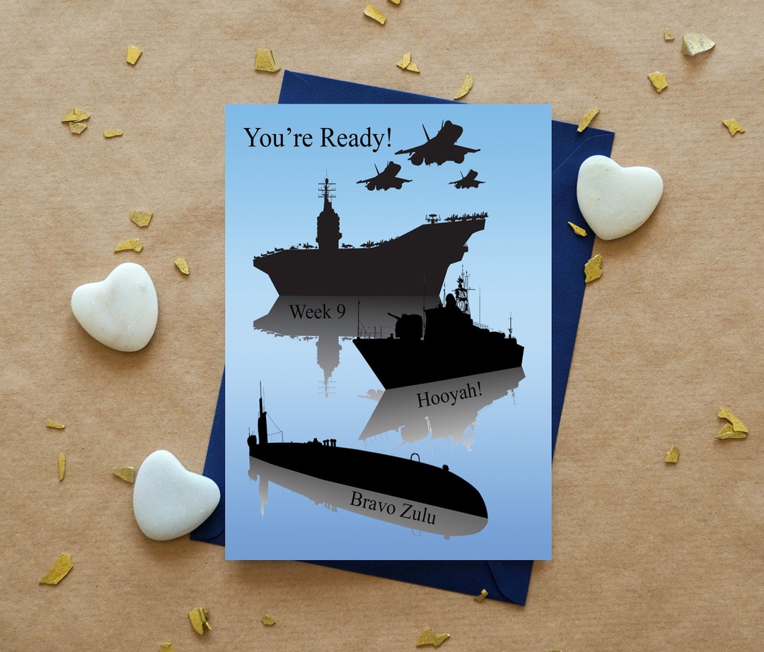 Navy Boot Camp Week 9 Greeting Card - Etsy