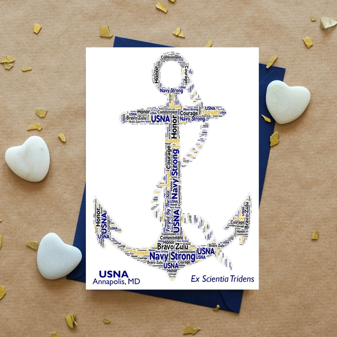 United States Naval Academy Greeting Card, Personalize USNA Graduation ...