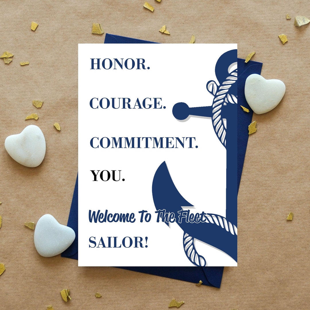Navy Boot Camp Graduation, Sailor Graduation Card, Basic Training ...