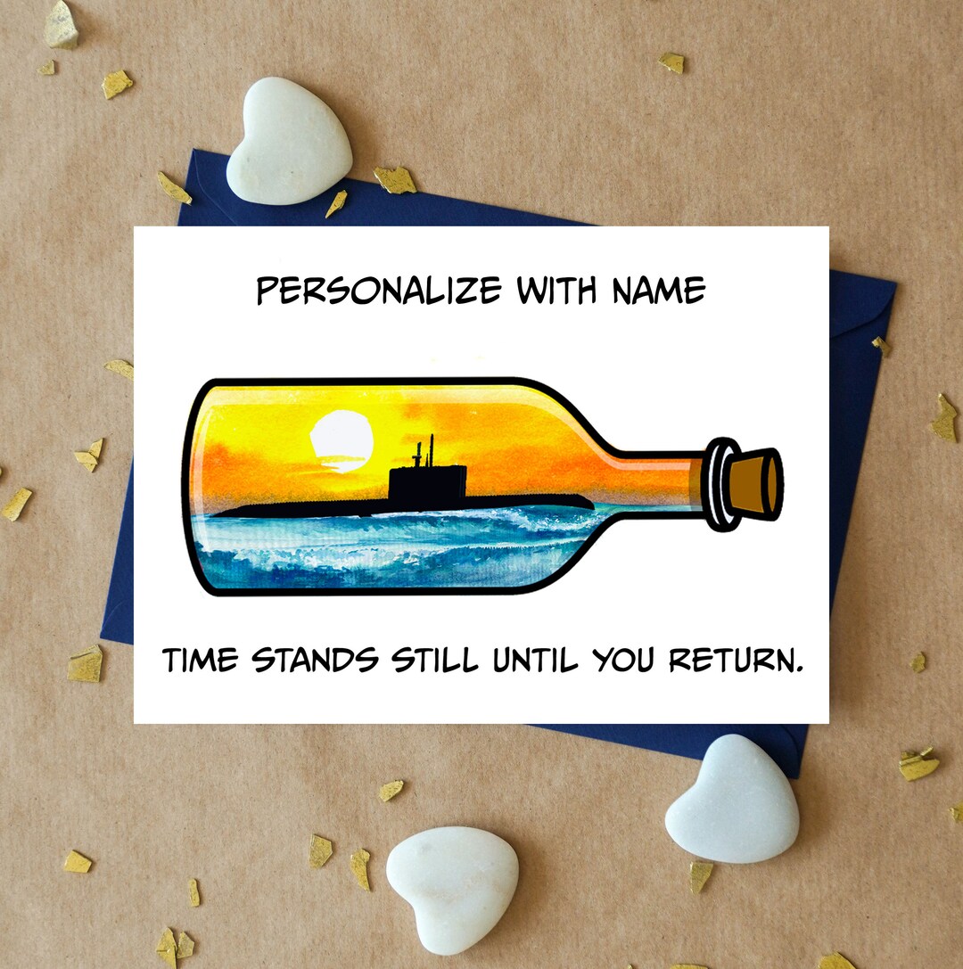 Personalized Deployment Card for Submariners/ Card for Sailors on ...