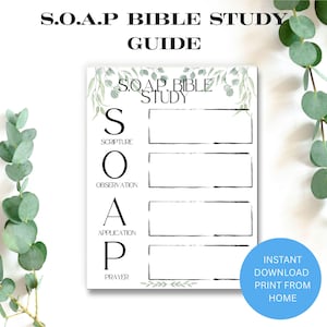 SOAP Verse Map Printable Bible Study Guide - Etsy