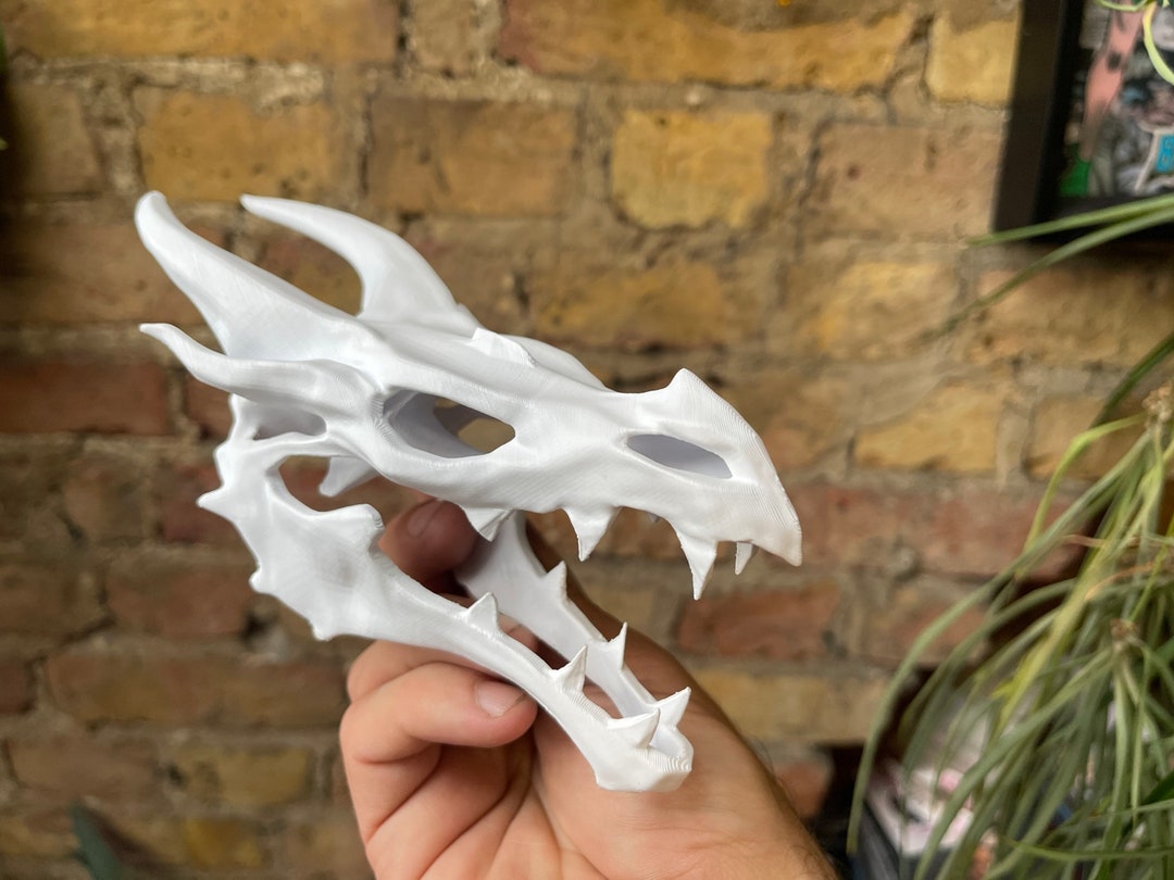 Dragon Skull Horned 3D Printed - Etsy