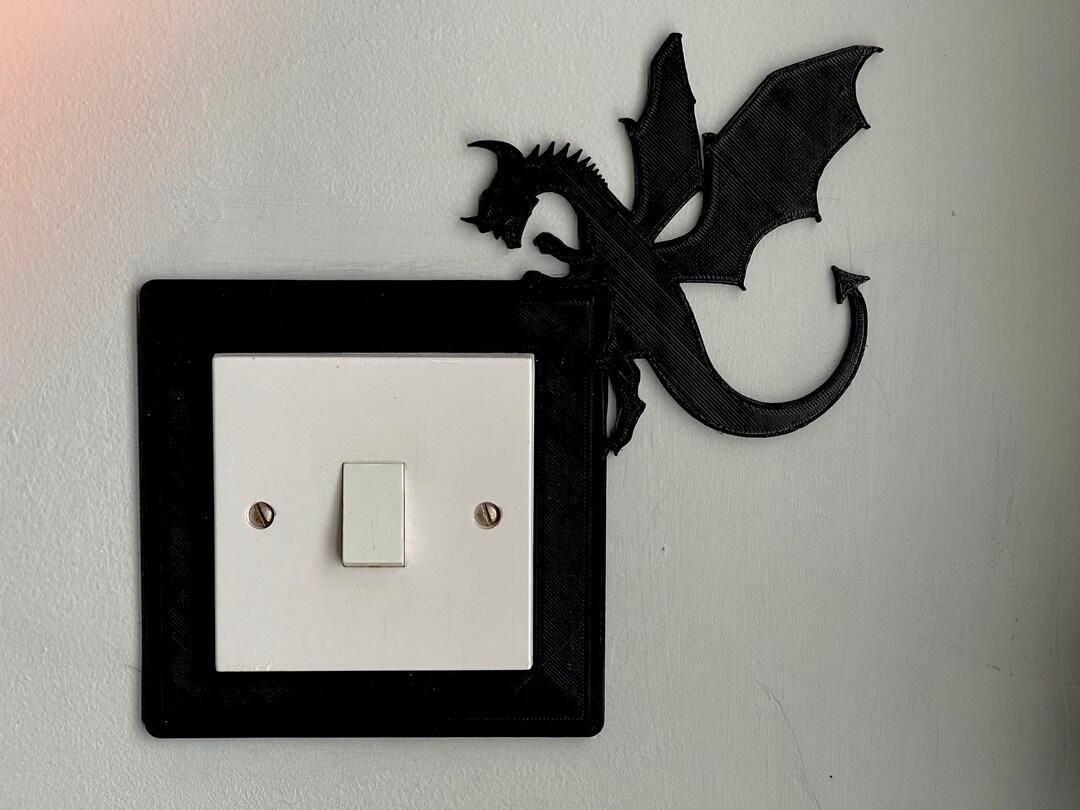 Dragon Light Switch Surround Cover Decoration Nursery Wall Decor Home ...