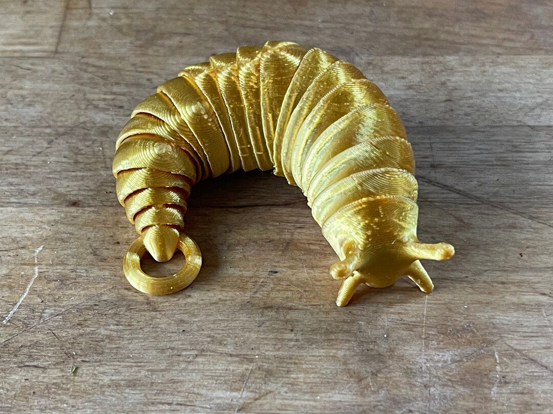 Articulated Fidget Slug Key Ring - Etsy