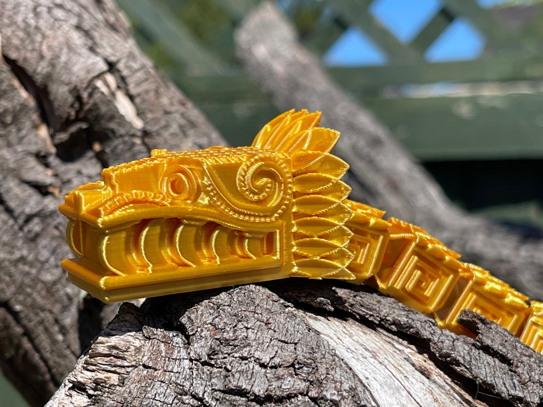 Quetzalcoatl Aztec Articulated Serpent Dragon 3D Printed - Etsy