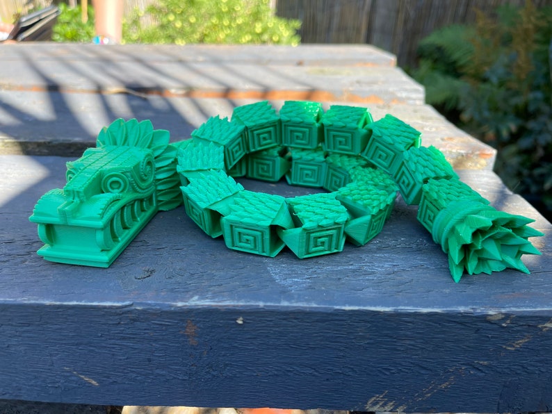 XL Quetzalcoatl Aztec Articulated Serpent Dragon 3D Printed - Etsy