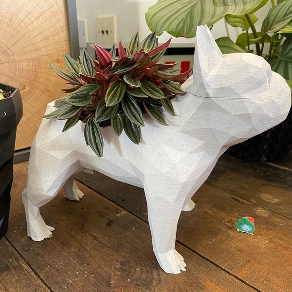 Bulldog Planter - Etsy