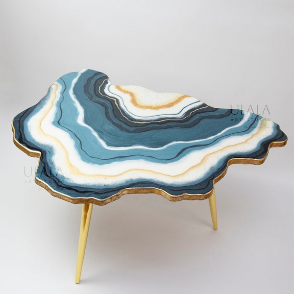 Blue Coffee Table - Etsy