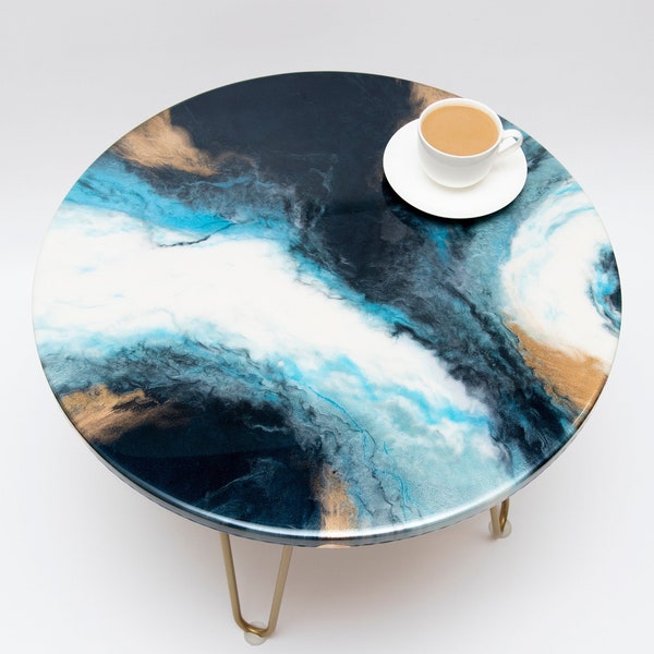Blue Coffee Table - Etsy