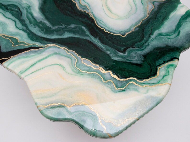 Buy Emerald Coffee Table Resin Coffee Table Green Coffee Table Online ...