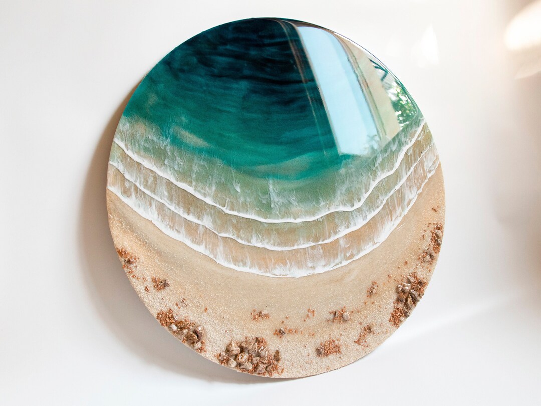 Ocean Resin Wall Art, 3d Resin Painting, Resin Beach Art, Resin ...