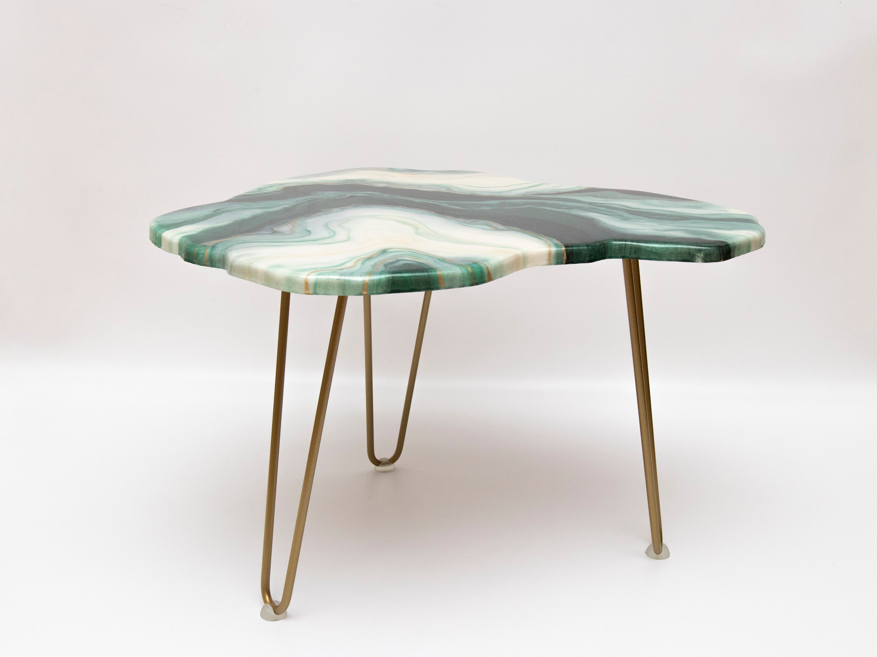 Emerald Coffee Table Resin Coffee Table Green Coffee Table - Etsy UK