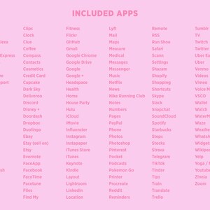 2000's App Icons, Y2K App Icon Pack, Pink Retro Ios 15 16 & Android App ...