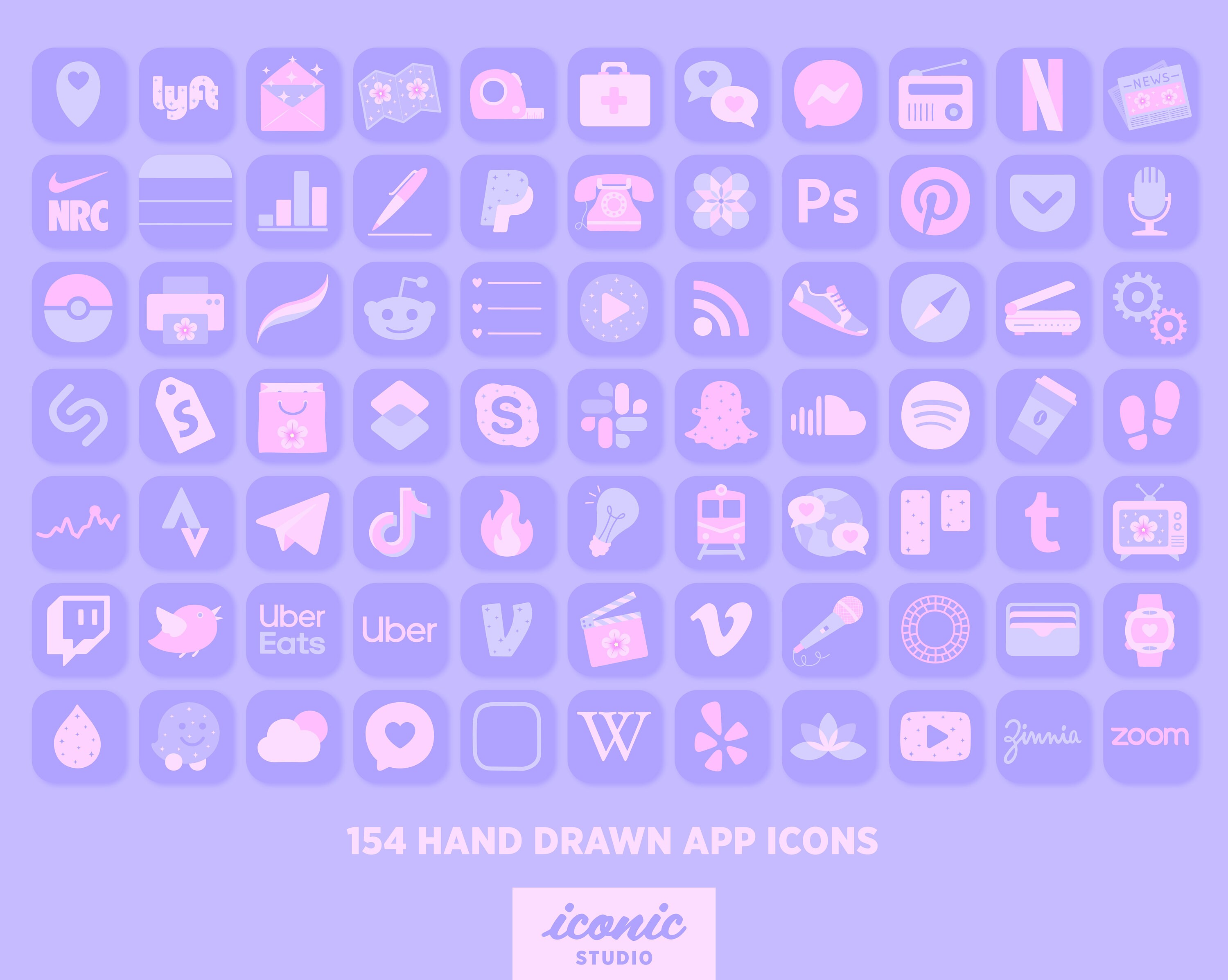 Cherry Blossom App Icons Cute App Icon Pack Sakura App Icons - Etsy
