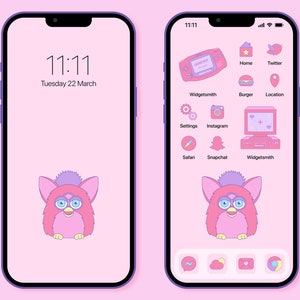 2000's App Icons, Y2K App Icon Pack, Pink Retro Ios 15 16 & Android App ...