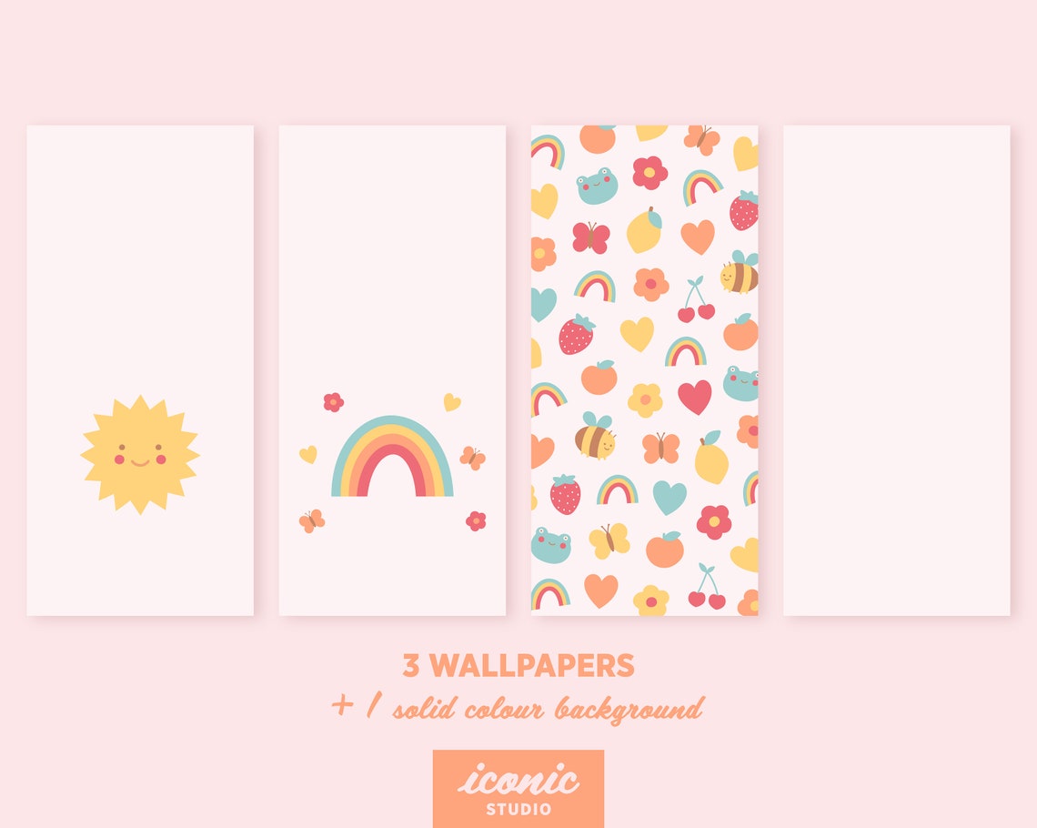 Spring Summer App Icon Pack Cute Doodle App Icons Widgets and - Etsy