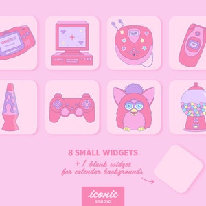 2000's App Icons, Y2K App Icon Pack, Pink Retro Ios 15 16 & Android App ...