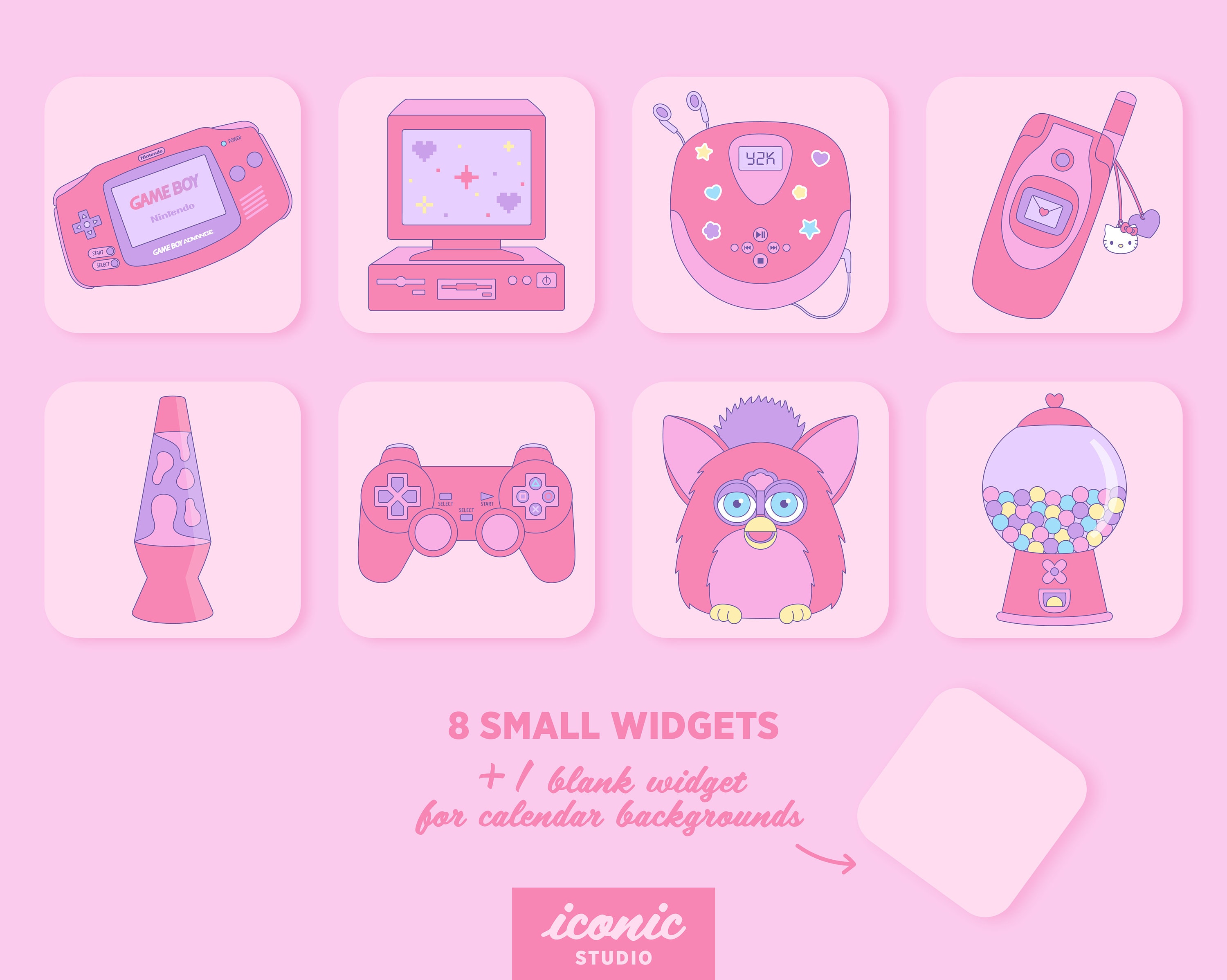 2000's App Icons Y2K App Icon Pack Pink Retro Ios 14 15 | Etsy Australia