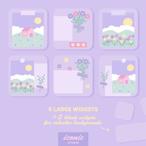 Cottagecore iPad App Icon Pack, Lilac App Icons Widgets Wallpapers ...