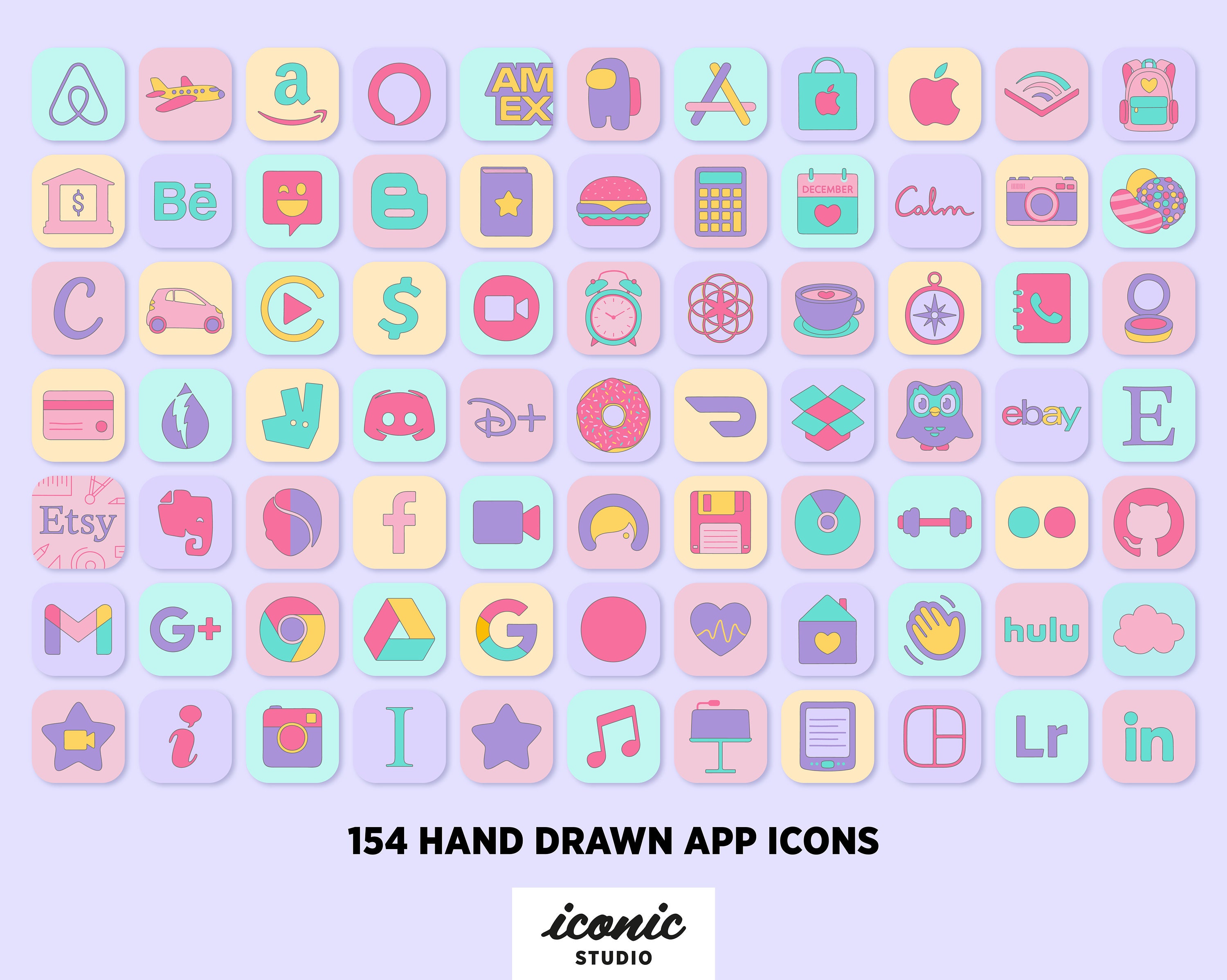 90's App Icons Retro App Icon Pack Ios 15 16 & Android - Etsy UK
