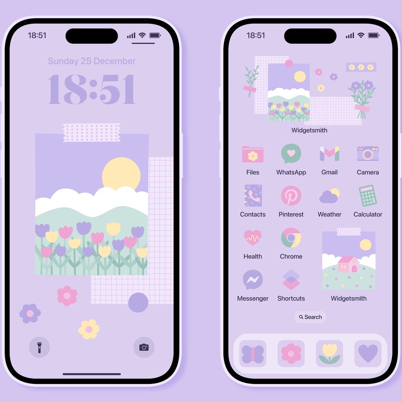 Purple Icons - Etsy