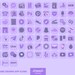 Purple Witchy App Icon Pack Feminist Widgets Icons - Etsy