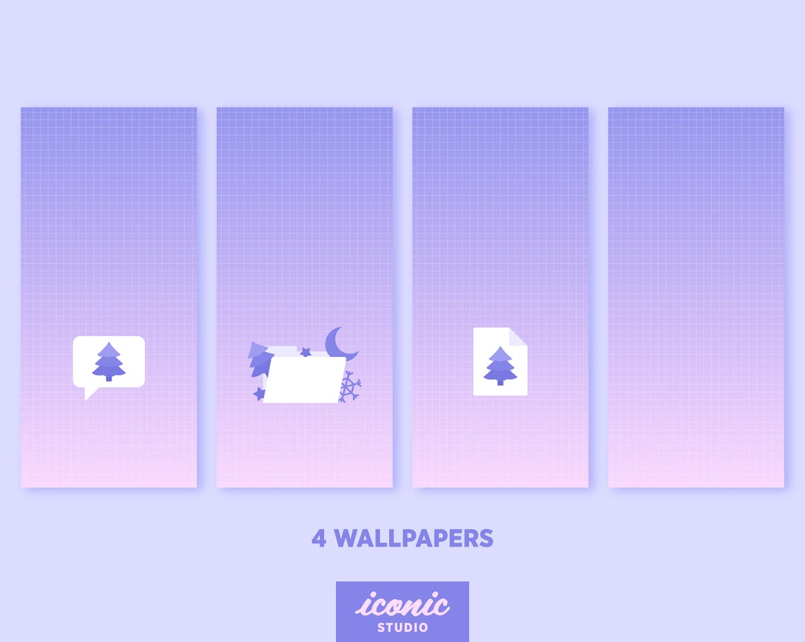 Winter Night App Icon Pack Cute App Icons Lofi Aesthetic - Etsy