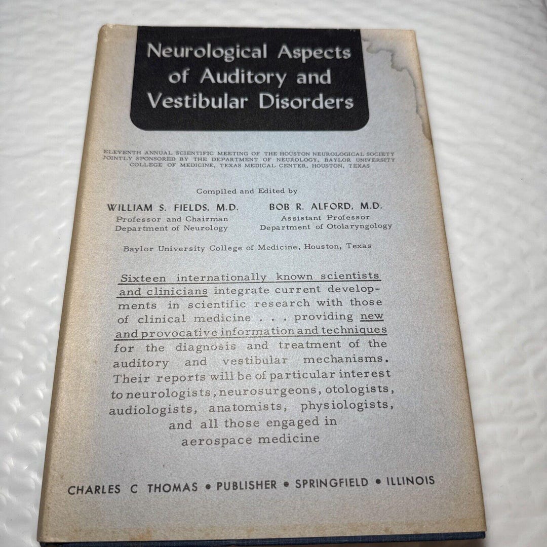 Neurological Aspects of Auditory and Vestibular Disorders (1964) First ...