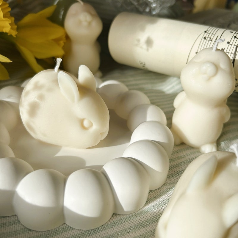 Bunny Candle - Etsy