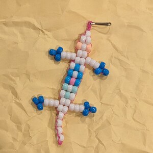 Pony Bead Reptile Keychains Silly Frog, Lizard Keychains for Backpacks ...
