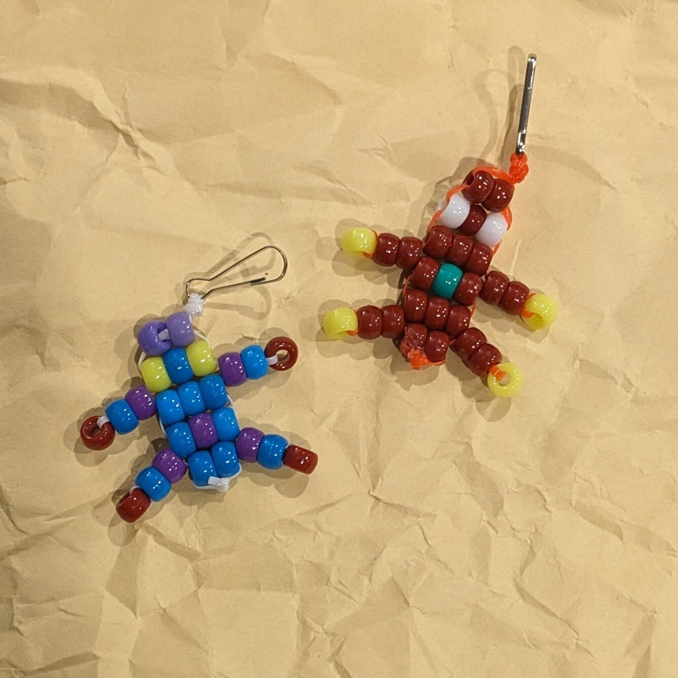 Pony Bead Reptile Keychains Silly Frog, Lizard Keychains for Backpacks ...