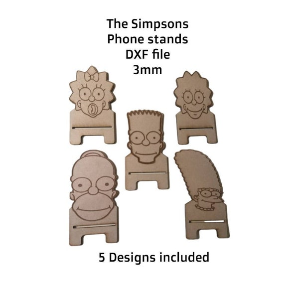 Laser Cut Files Simpsons - Etsy