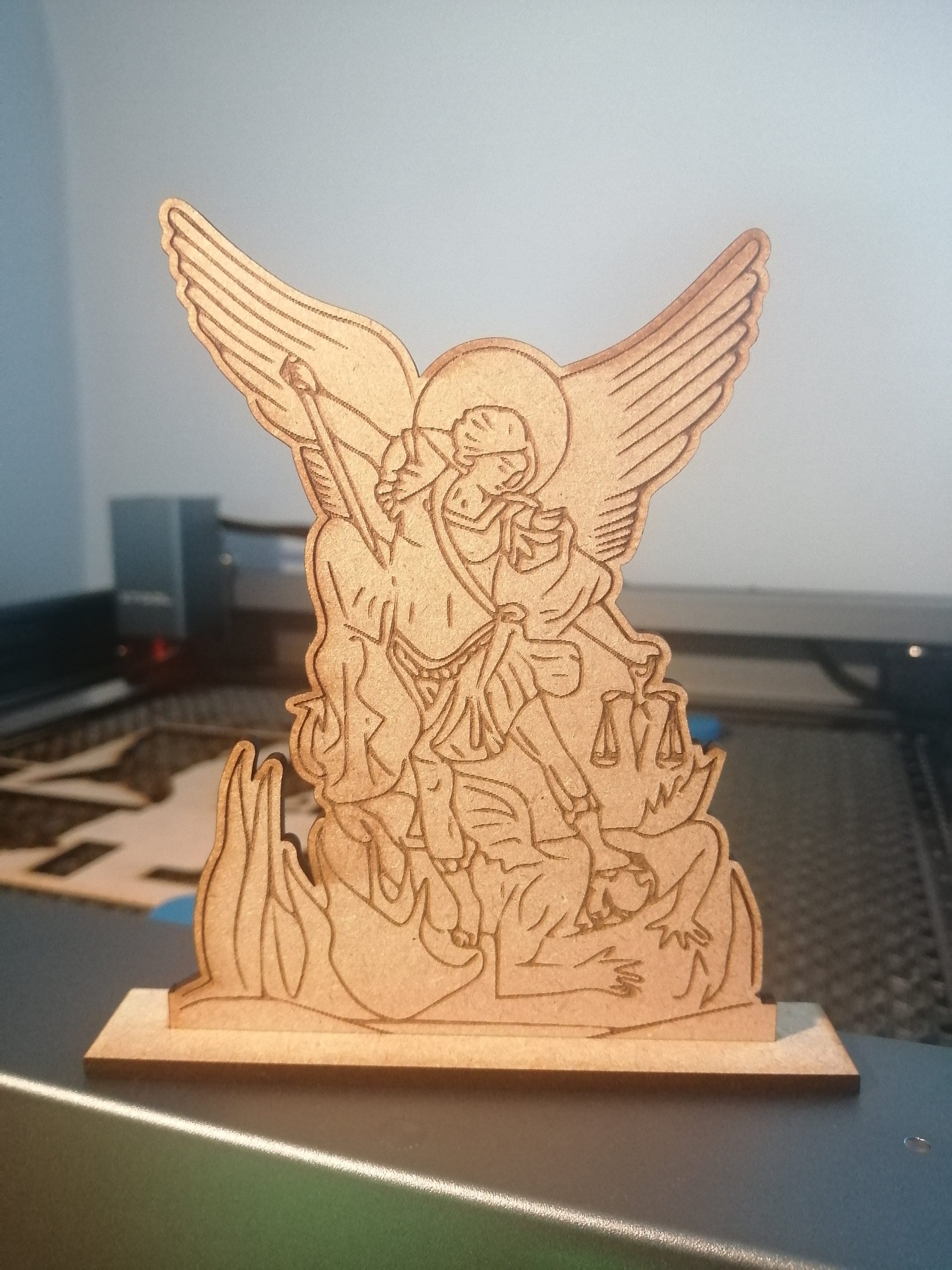Saint Michael the Archangel Cad File 3mm Mdf Cutout - Etsy Australia