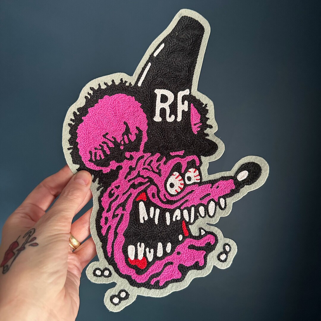 Rat Fink Hot Rod Weirdo Chainstitch Embroidery Patch - Etsy