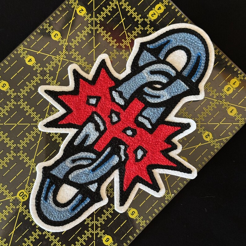 Broken Chain Tattoo Flash Chainstitch Embroidered Patch - Etsy